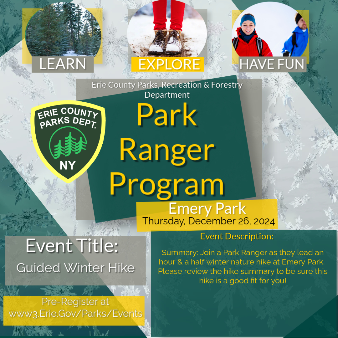 Guided Winter Hike ~ Emery Park ~ | Parks, Recreation & Forestry
